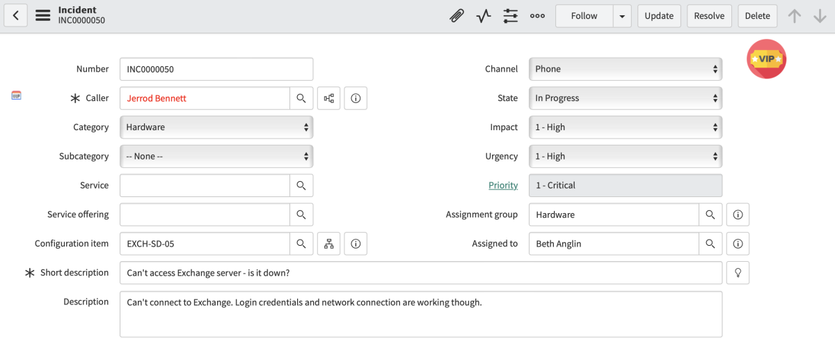 ServiceNow – Adding an Animated VIP Icon – A Little Knowledge
